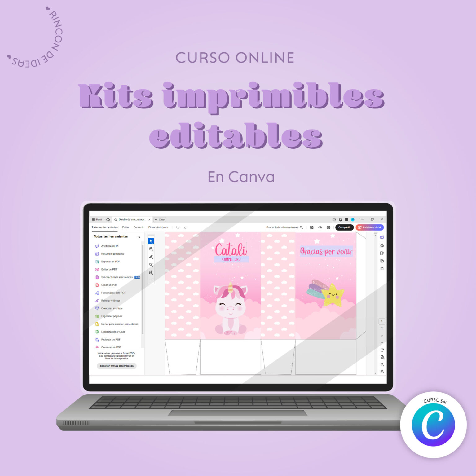 Kit Imprimibles Editables en Canva – Rincón de Ideas