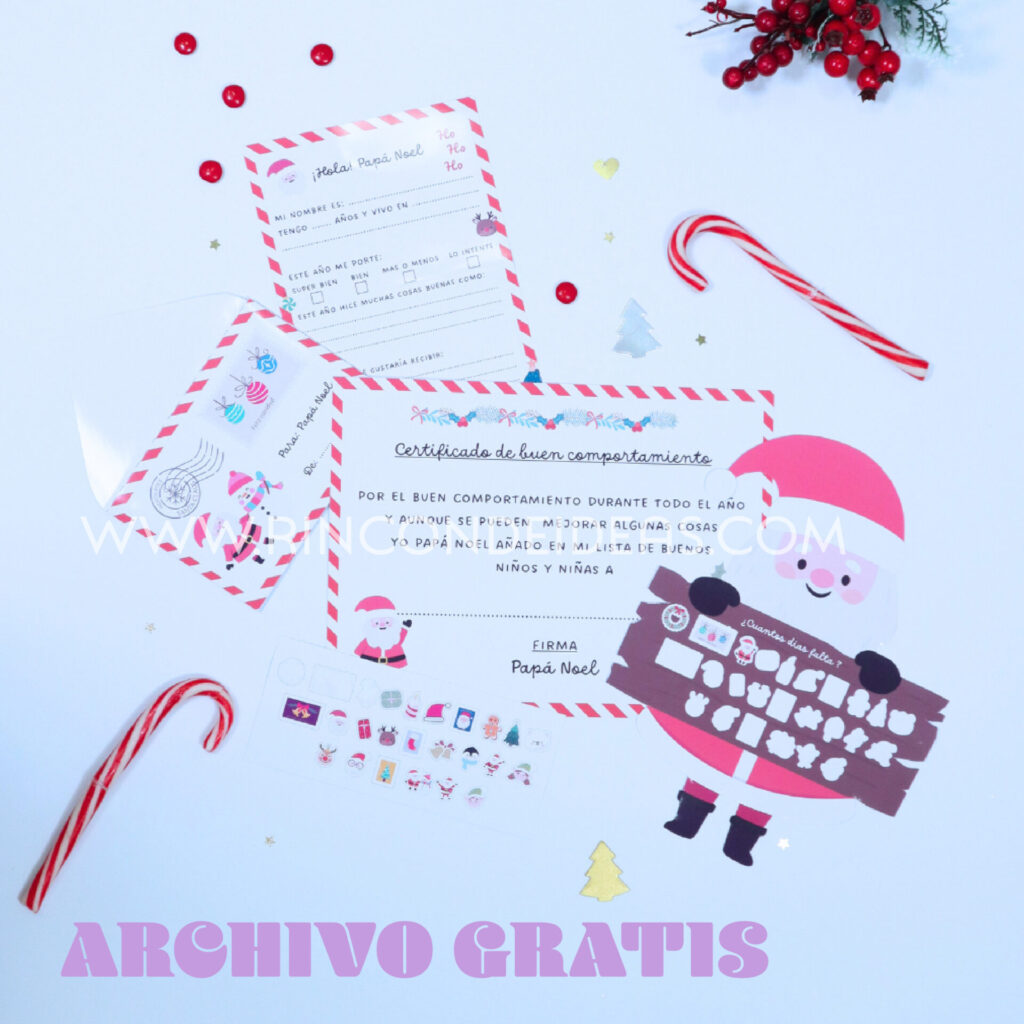 Carta de navidad + certificado de navidad gratis – Rincón de Ideas